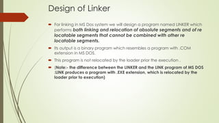 Linking in MS-Dos System | PPTX