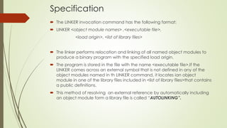 Linking in MS-Dos System | PPTX