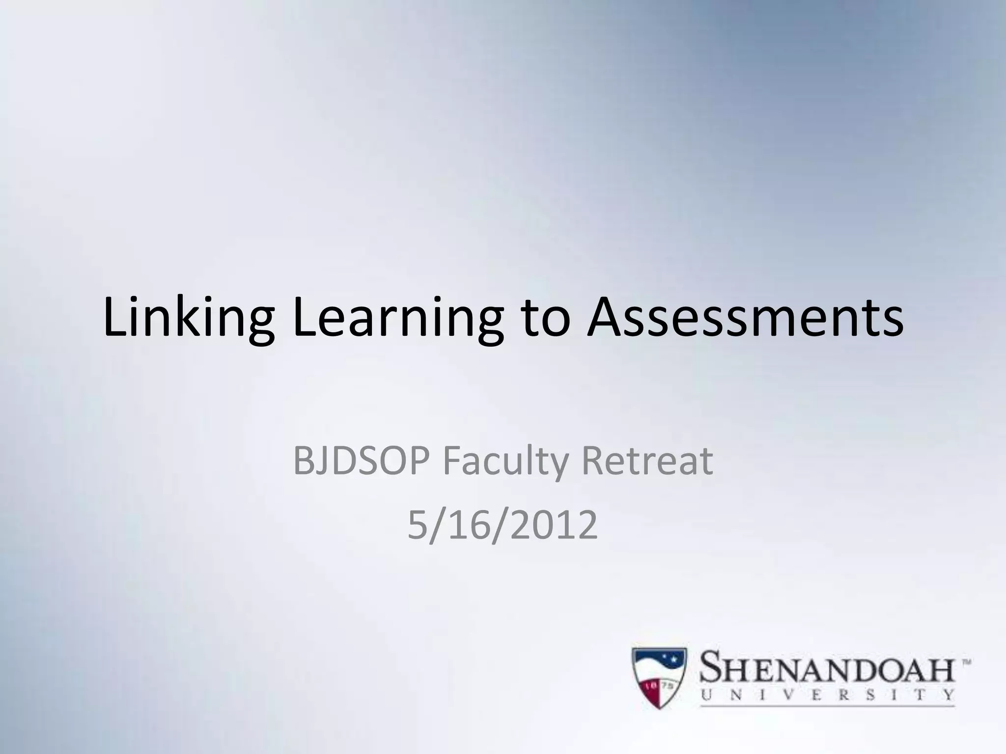 Learning Objectives Presentation | PPTX