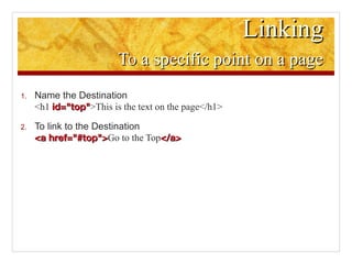 Linking overview june 2010 | PPT