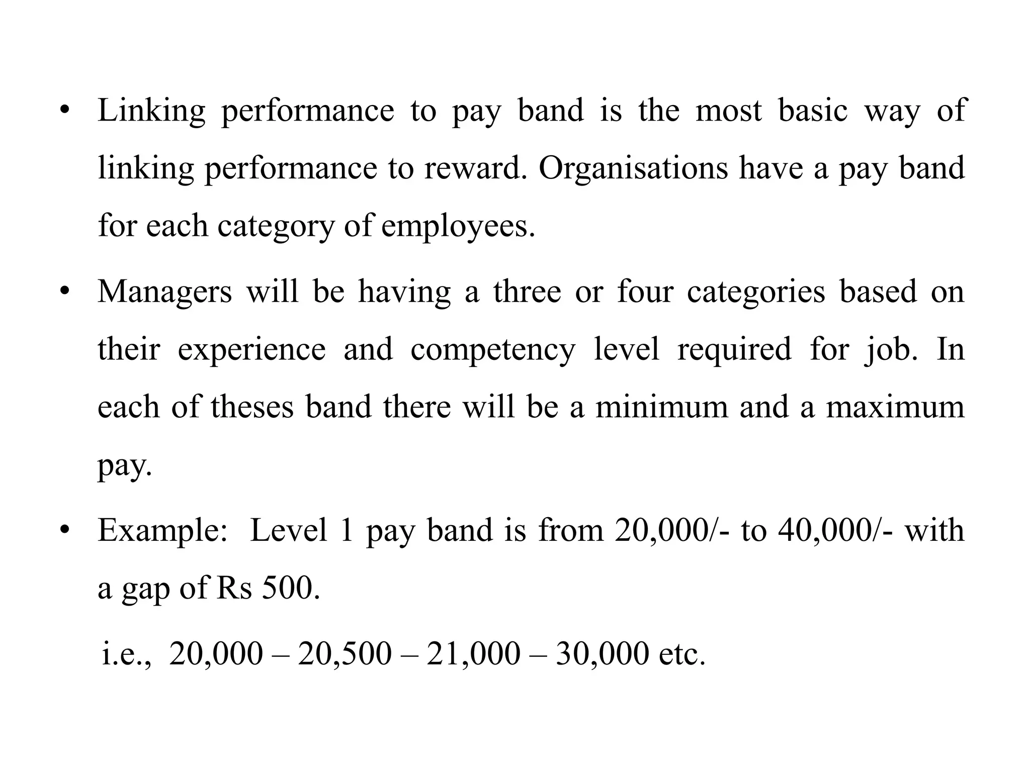Linking performance to pay | PPTX