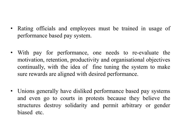 Linking performance to pay | PPTX