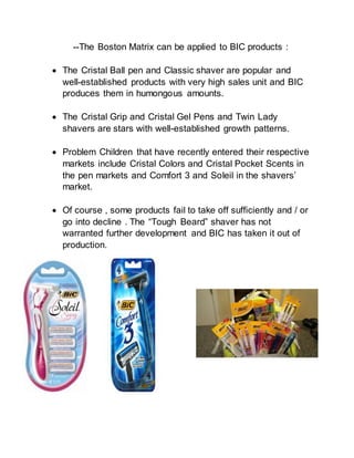 Linking promotional activity to the product life cycle (BIC case study ...