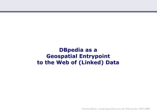 Linking Spatial Data From The Web | PPT