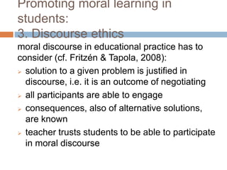 Linking various approaches teachers' pedagogical mindset and moral ...