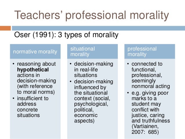 Linking various approaches teachers' pedagogical mindset and moral