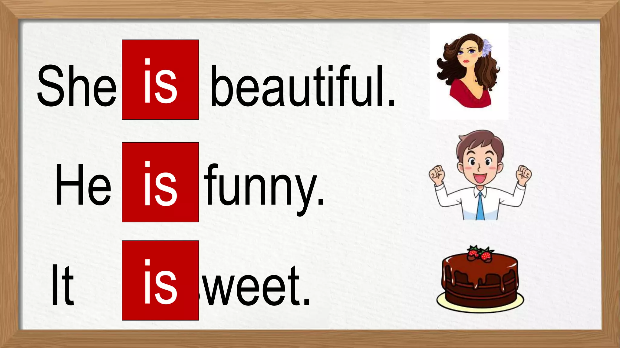 Linking Verbs: Is, Am and Are | PPTX