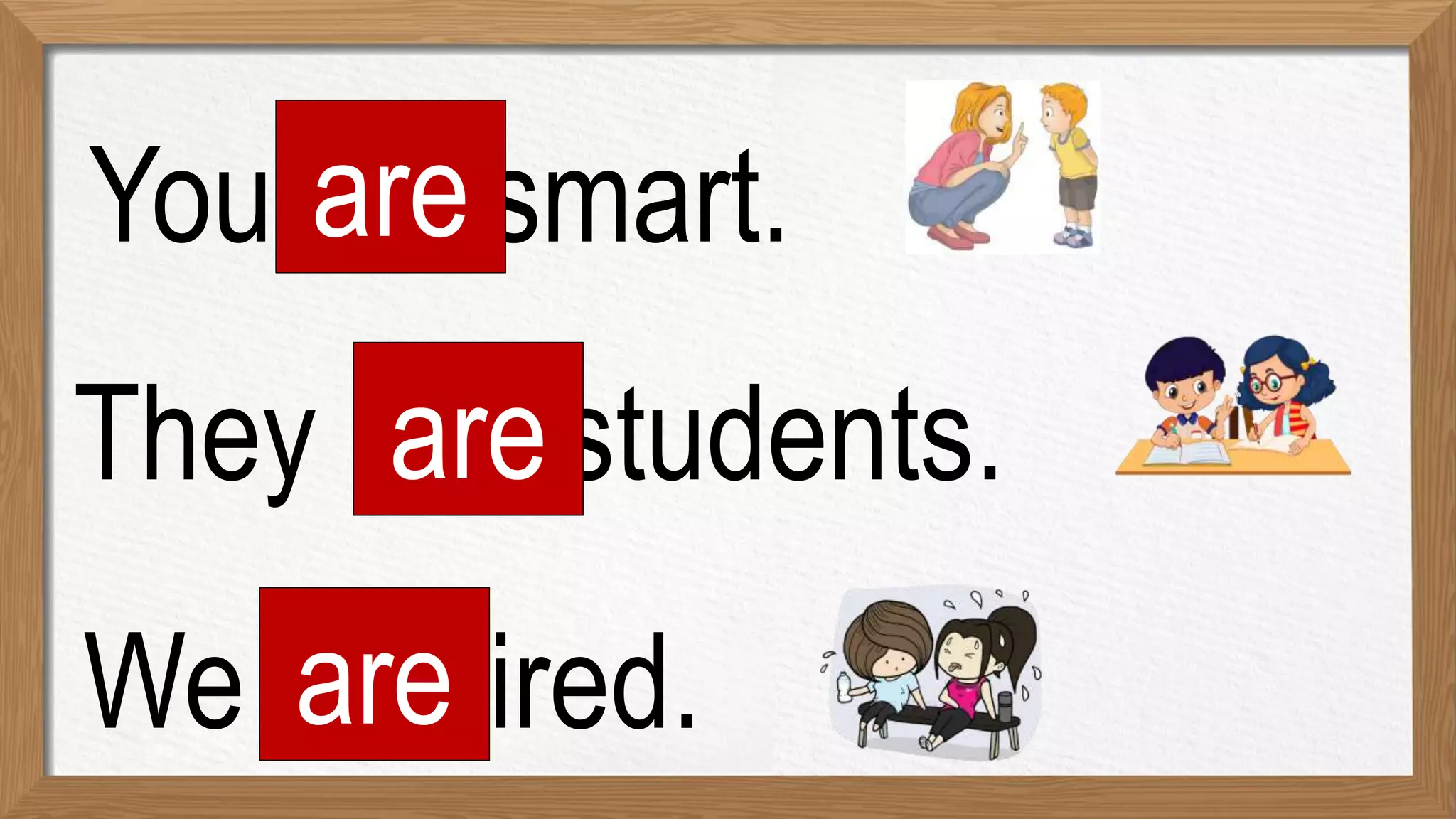 Linking Verbs: Is, Am and Are | PPTX