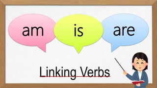 Linking Verbs: Is, Am and Are | PPTX