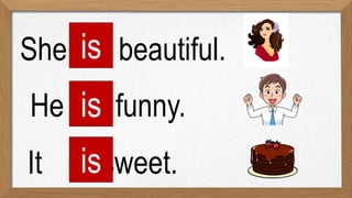 Linking Verbs: Is, Am and Are | PPTX