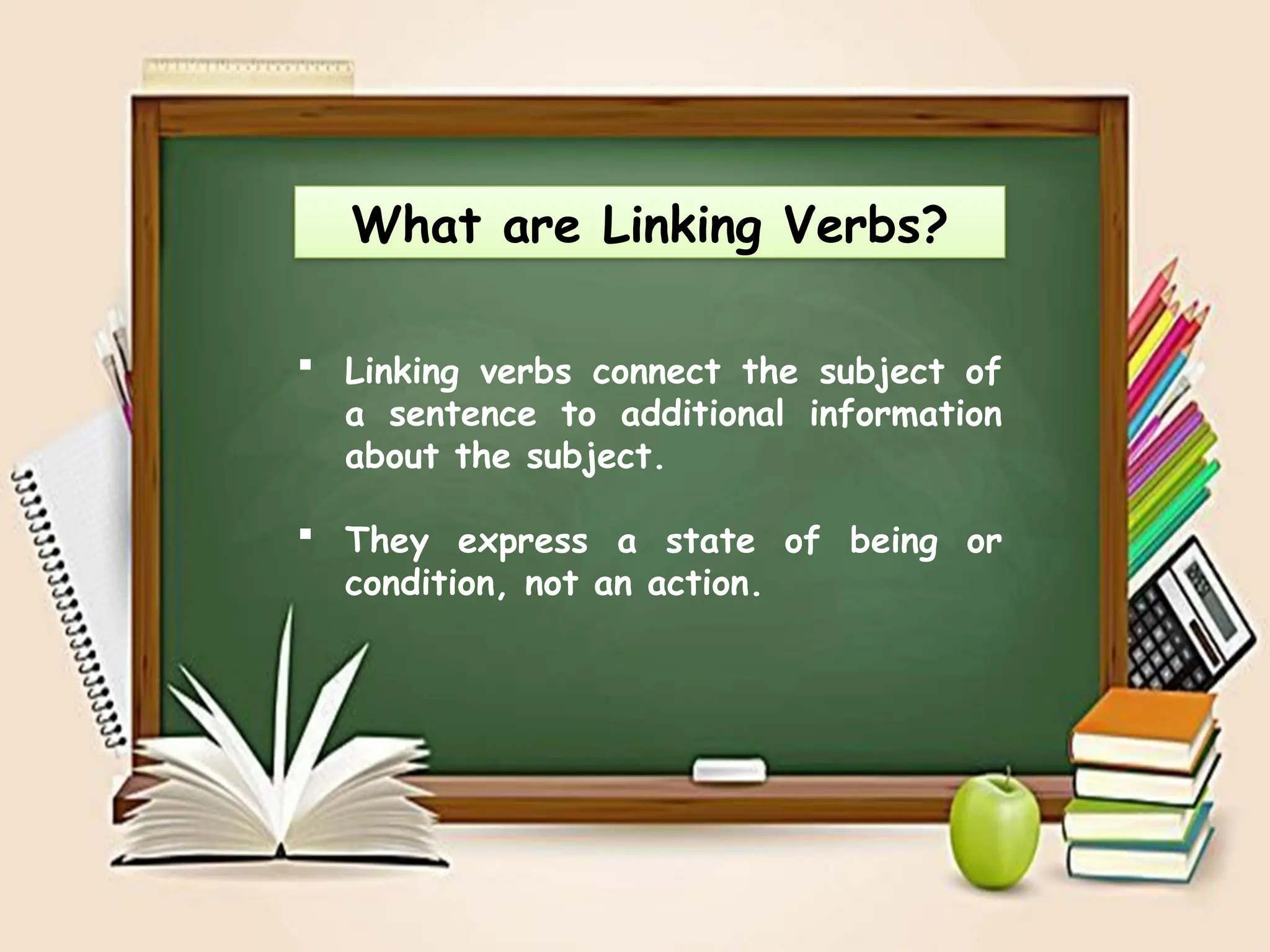 LINKING VERBS. Basic English knowledge booster | PPTX