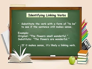 LINKING VERBS. Basic English knowledge booster | PPTX