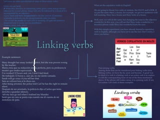 Linking verbs map | PPTX