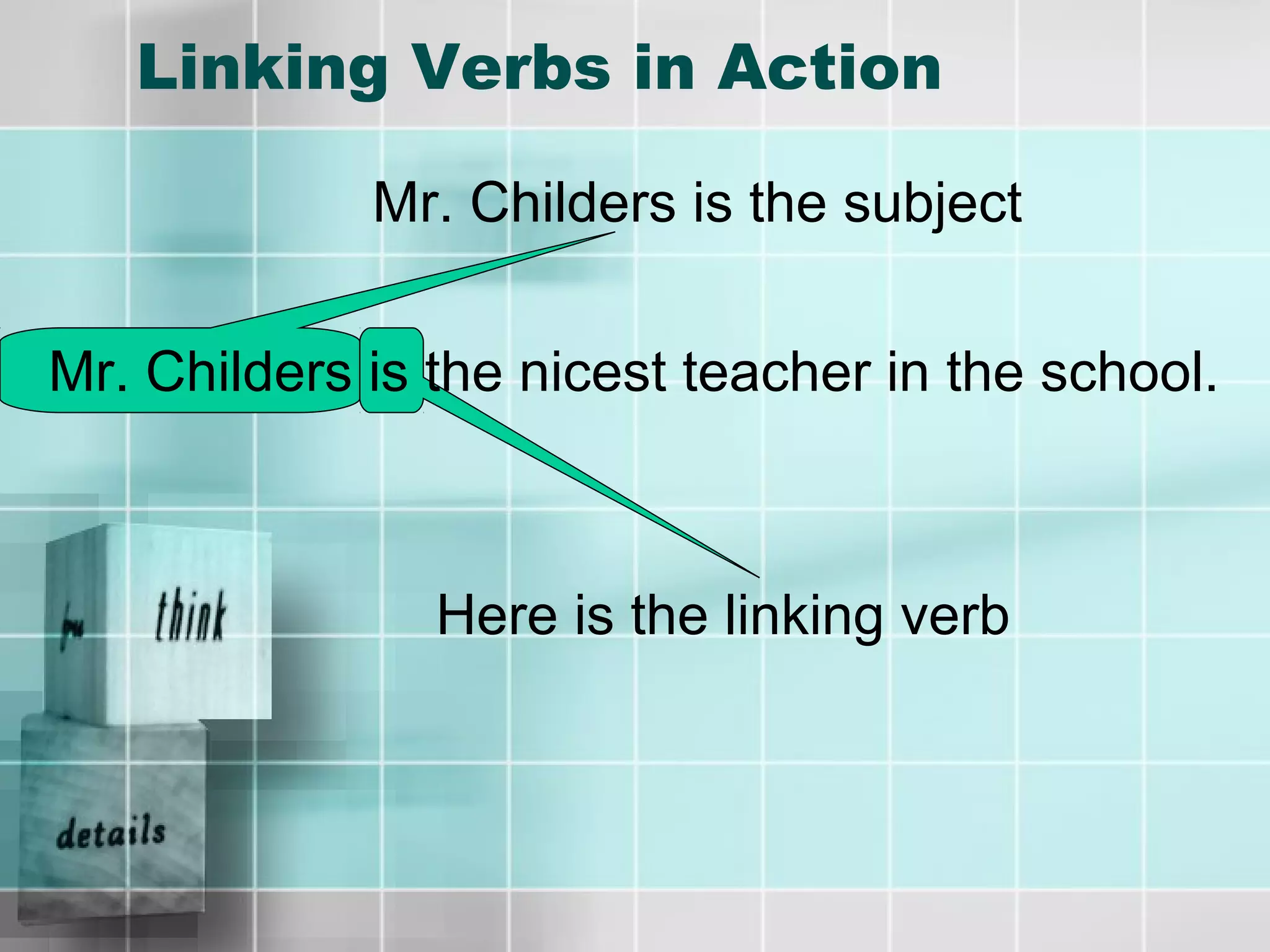 Linking verbs ppt | PPT