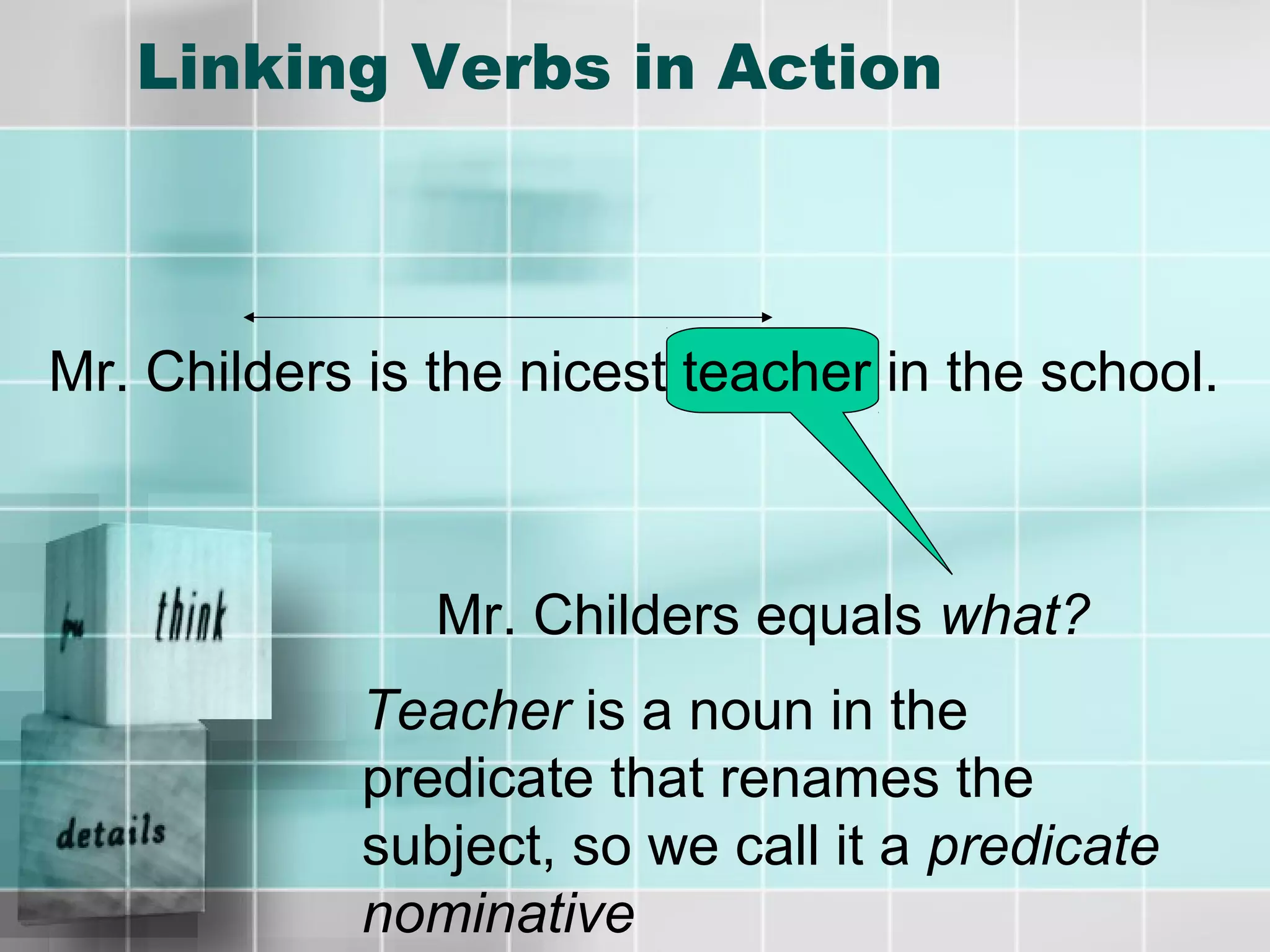 Linking verbs ppt | PPT