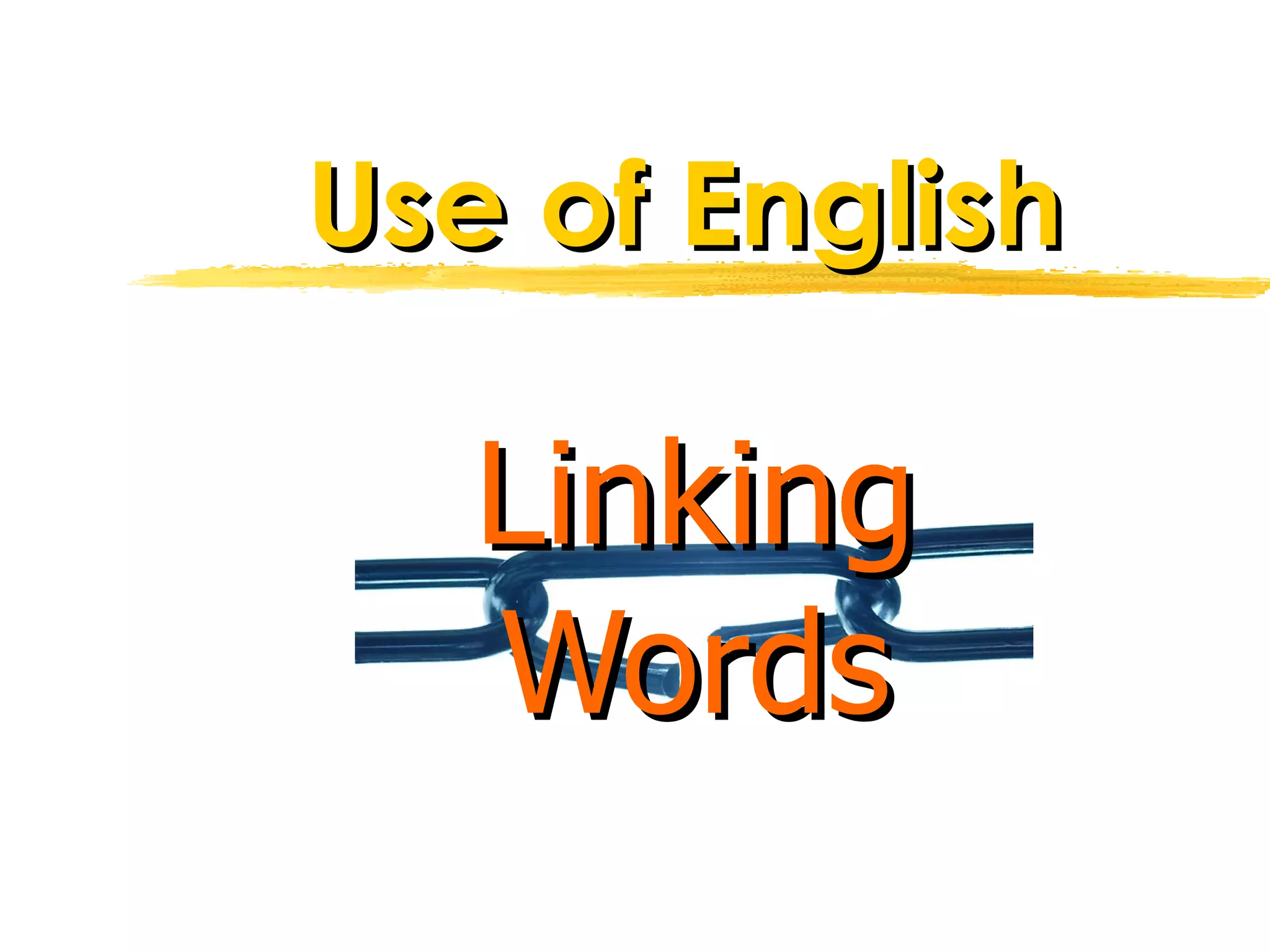 Linking words | PPT