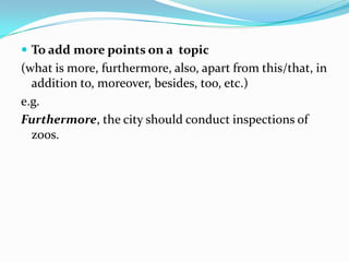 Linking Words | PPTX