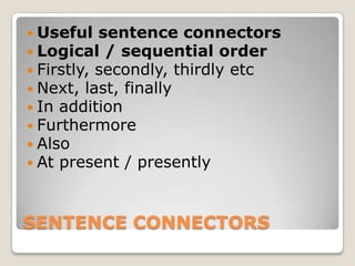 Linking words | PPTX