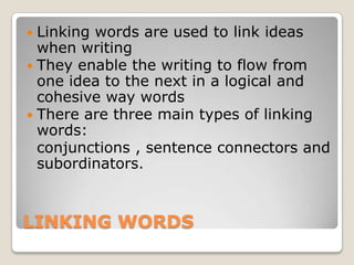Linking words | PPT
