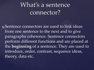 Linking words | PPTX