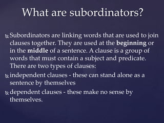 Linking words | PPTX