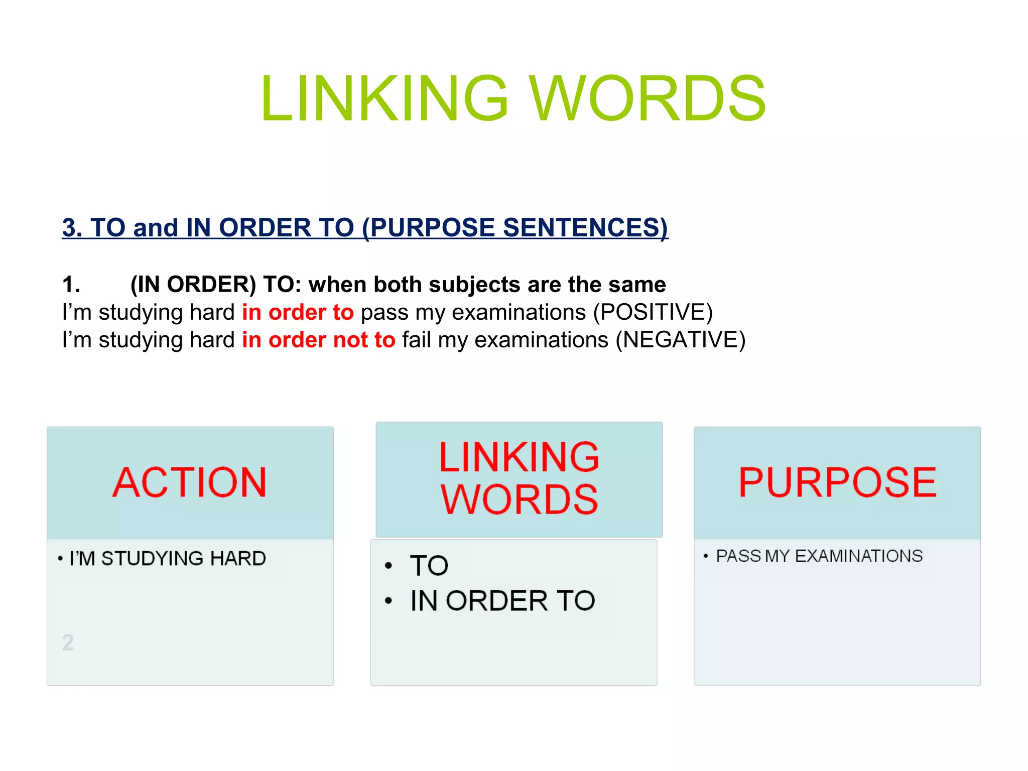 LINKING WORDS FOR FCE | PPT
