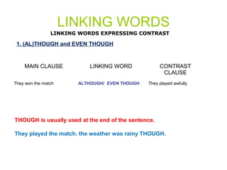 LINKING WORDS FOR FCE | PPT