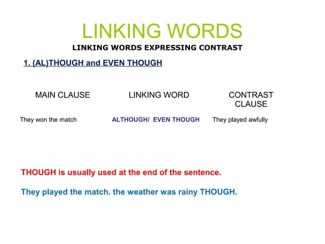 Linking words | PPT