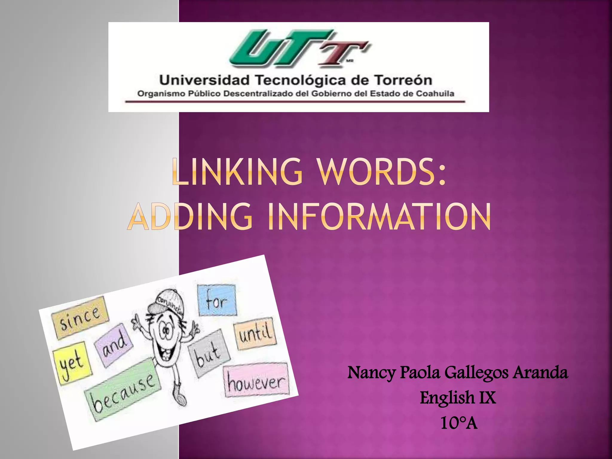 Linking words | PPTX