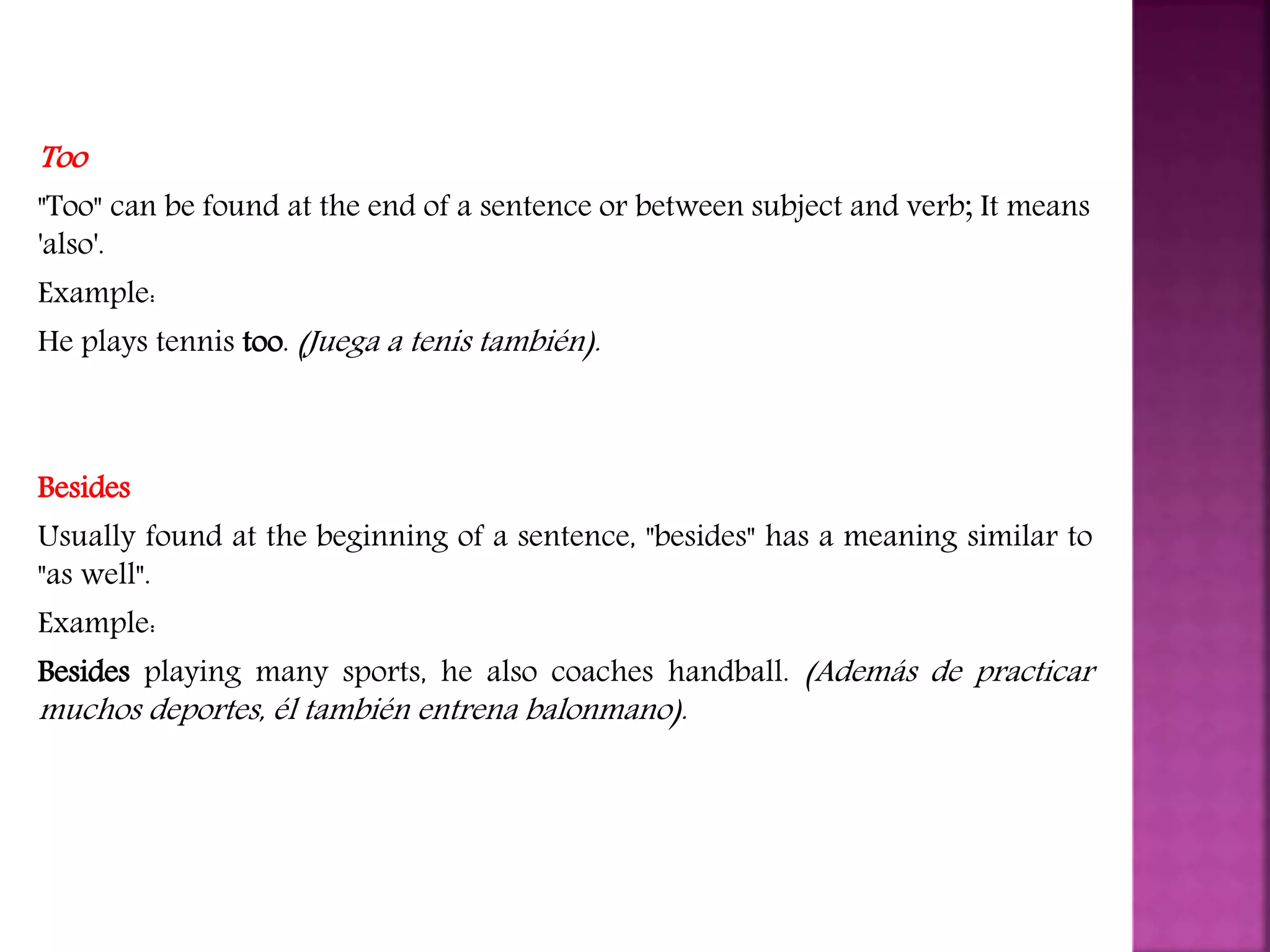 Linking words | PPTX