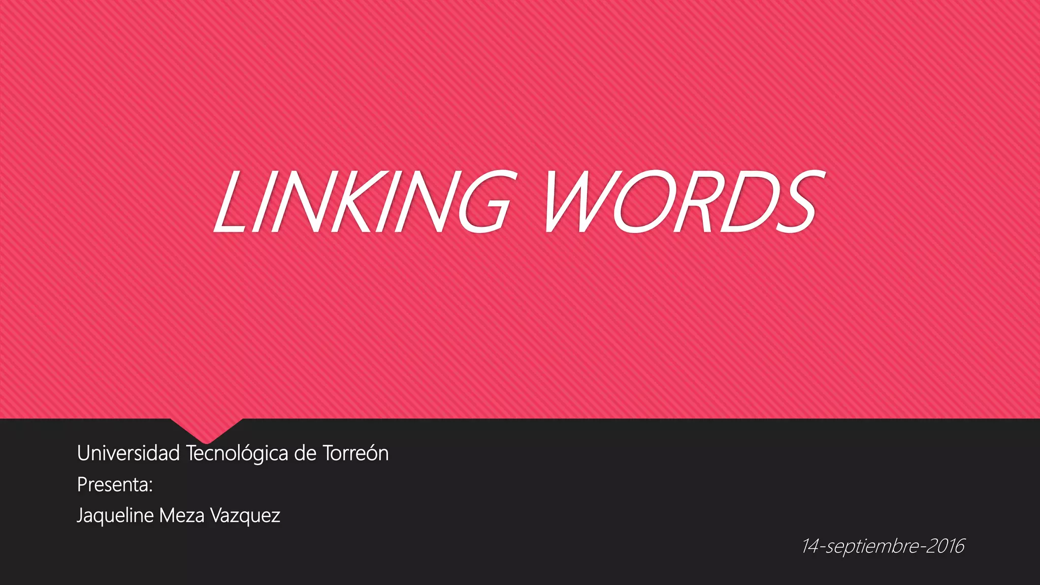 Linking words. | PPT