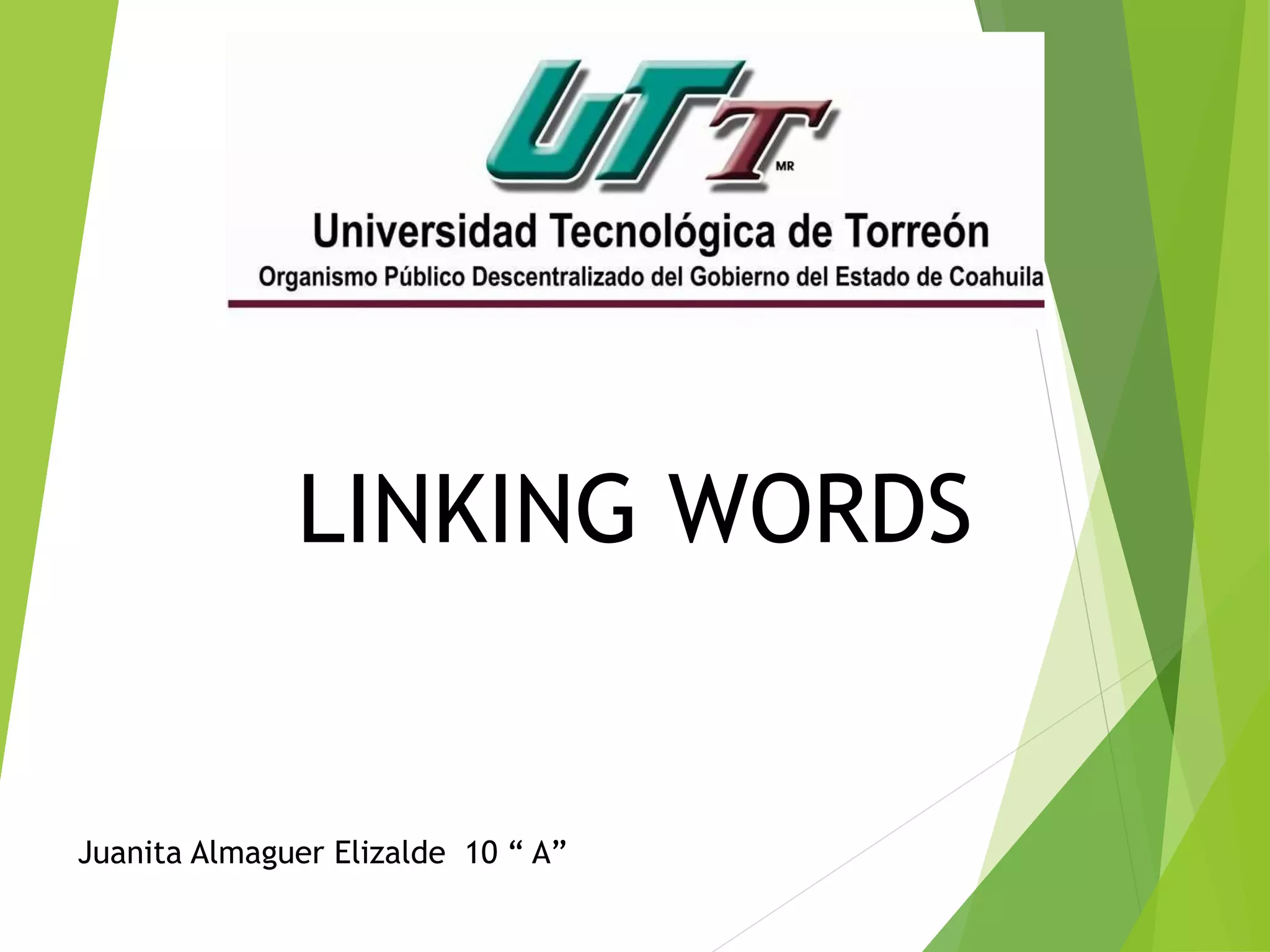 Linking words | PPTX