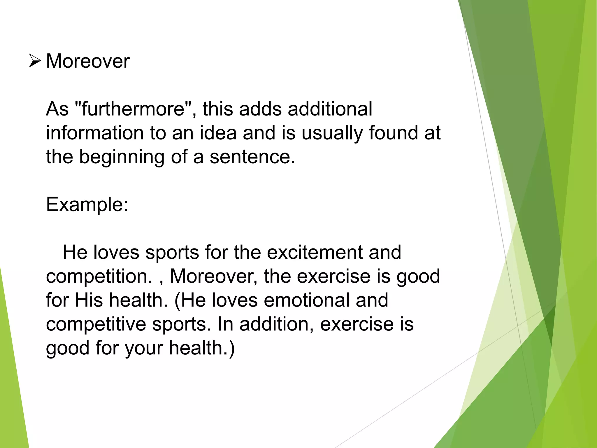 Linking words | PPTX