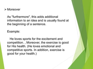 Linking words | PPTX