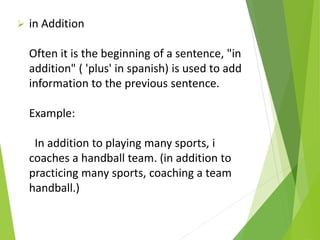 Linking words | PPTX