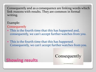 Linking words | PPTX