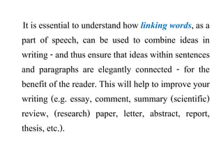 Linking words | PPT