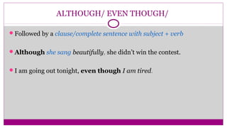 Linking words contrast | PPT