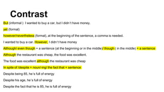 Linking words - result, reason, purpose, contrast.pptx