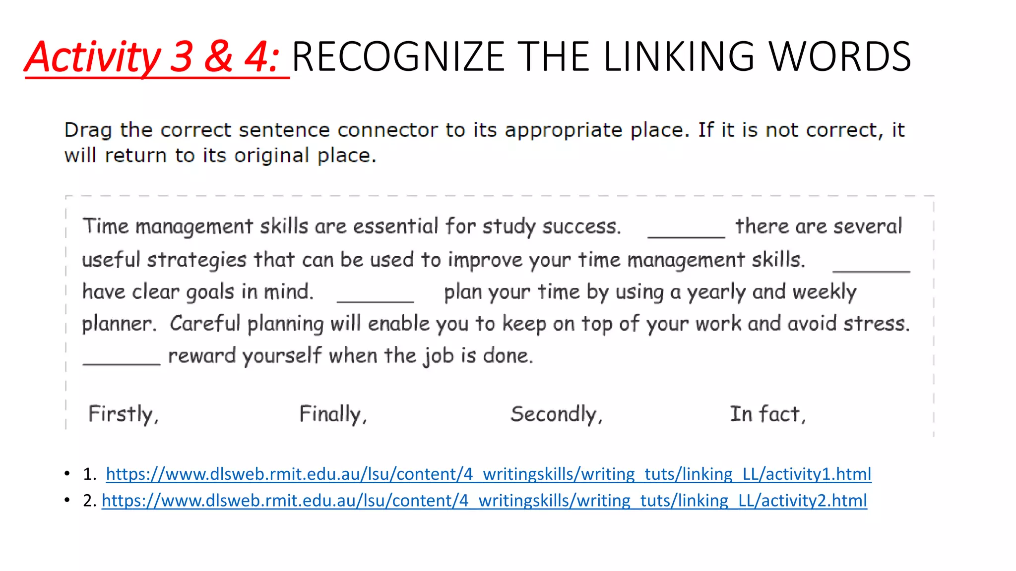 Linking words fce | PPTX