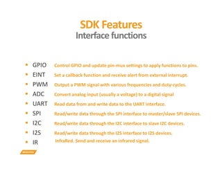 Introduction to the new MediaTek LinkIt™ Development Platform for RTOS | PPT