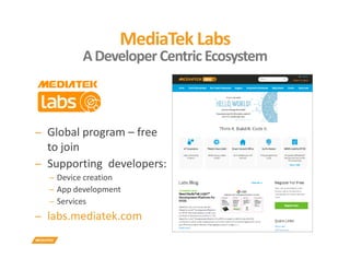 Introduction to the new MediaTek LinkIt™ Development Platform for RTOS | PPT