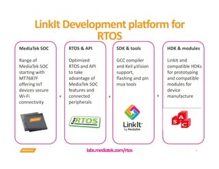 Introduction to the new MediaTek LinkIt™ Development Platform for RTOS | PPT