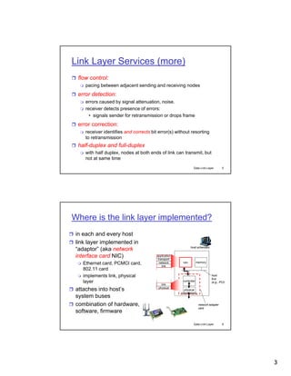 Link layer | PDF | Computer Networking | Computing