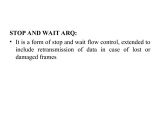 computer network Link Level Flow Control Mechanism.ppt