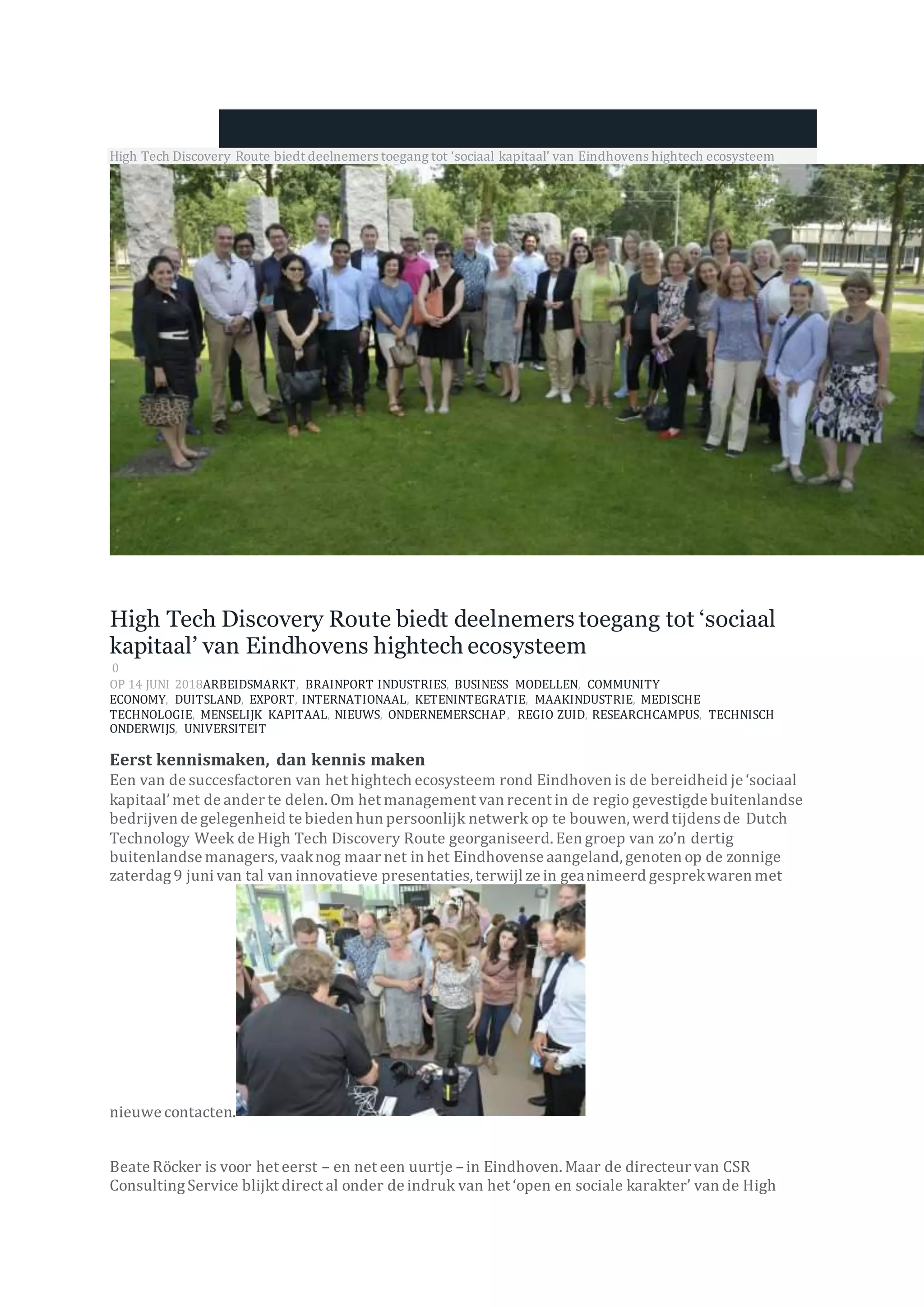 Link magazine high tech discovery program fancy van de vorst | DOCX ...