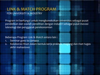 Link & Match Program | PPT