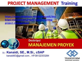 PROJECT MANAGEMENT Training | PPT
