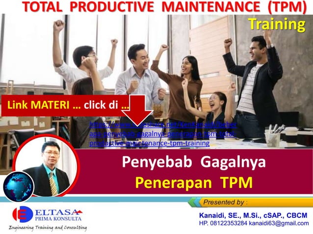 Link MATERI & RENCANA Training _"TOTAL PRODUCTIVE MAINTENANCE (TPM ...