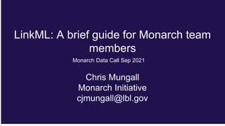 LinkML Intro (for Monarch devs) | PPT
